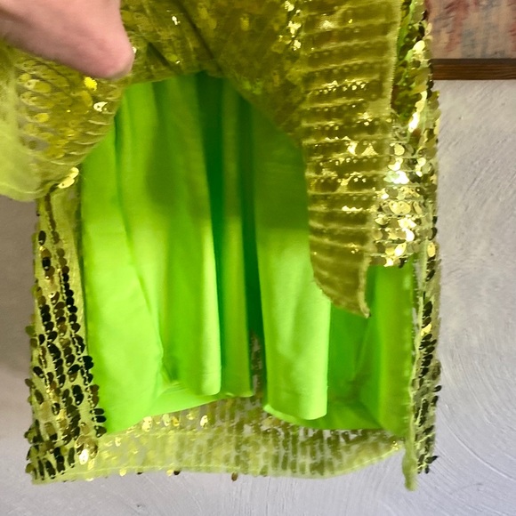 Yandy | Dresses | 9s Vintage Stretch Sequin Embellished Dance Costume ...